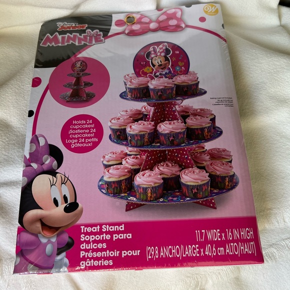 Disney | Party Supplies | Disney Minnie Mouse Cupcake Stand Pink And ...